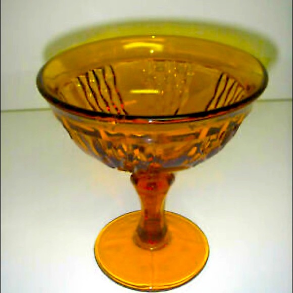 Indiana Glass | Dining | Indiana Glass Pattern 372 Amber Compote ...